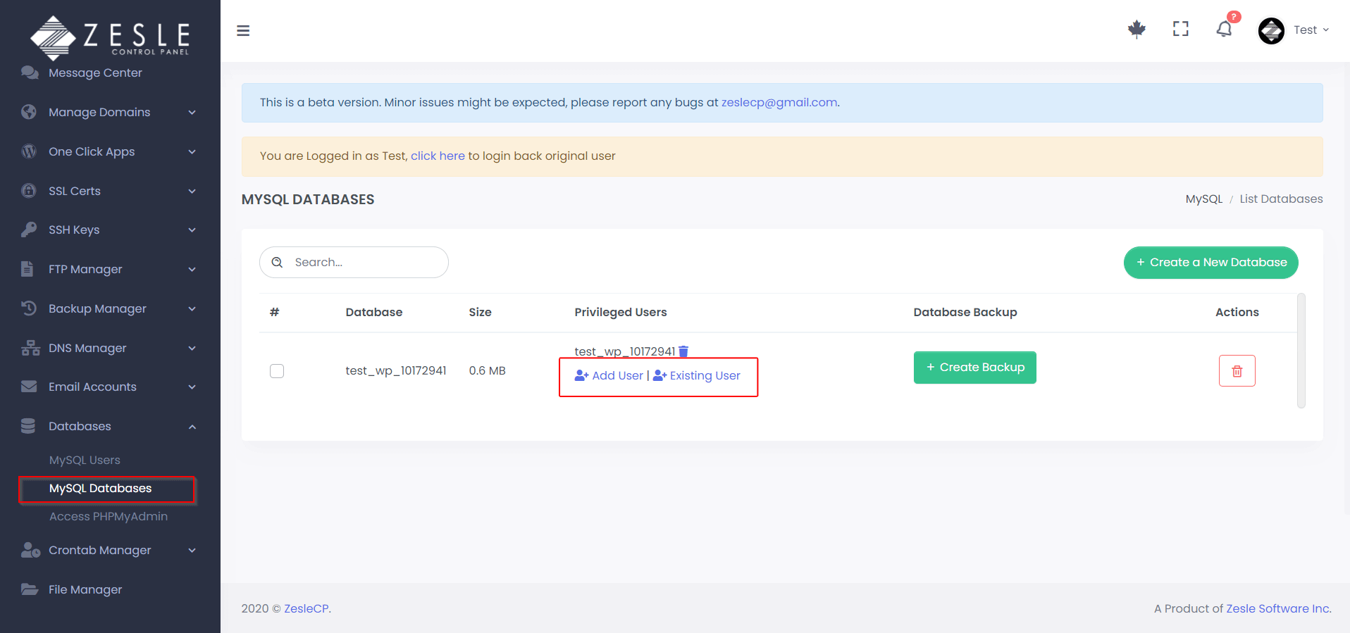 Assign MySQL User To Database | ZesleCP Documentation | Ubuntu & CentOS Assign MySQL User To Database | ZesleCP Documentation | Ubuntu & CentOS